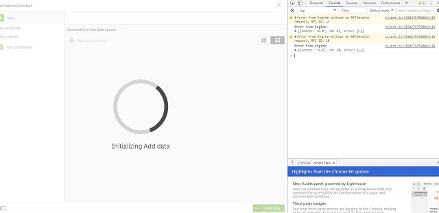 Data Connections Pane in Qlik Sense Hub not loading