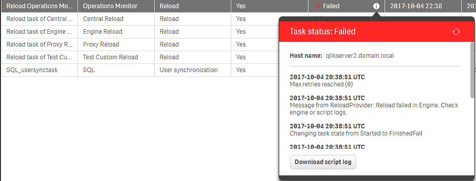 How to find the Script (Reload) logs in Qlik Sense Enterprise on Windows