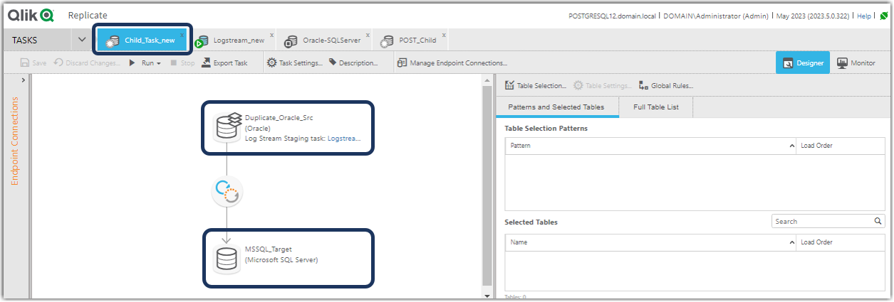 Qlik Replicate How To Convert A Direct Task Into A Log Stream Task Without Reloading
