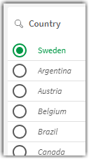 Radio button in List box with Qlik Cloud or Qlik Sense