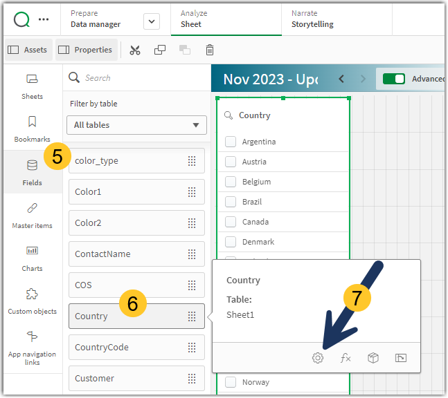 Radio button in List box with Qlik Cloud or Qlik Sense
