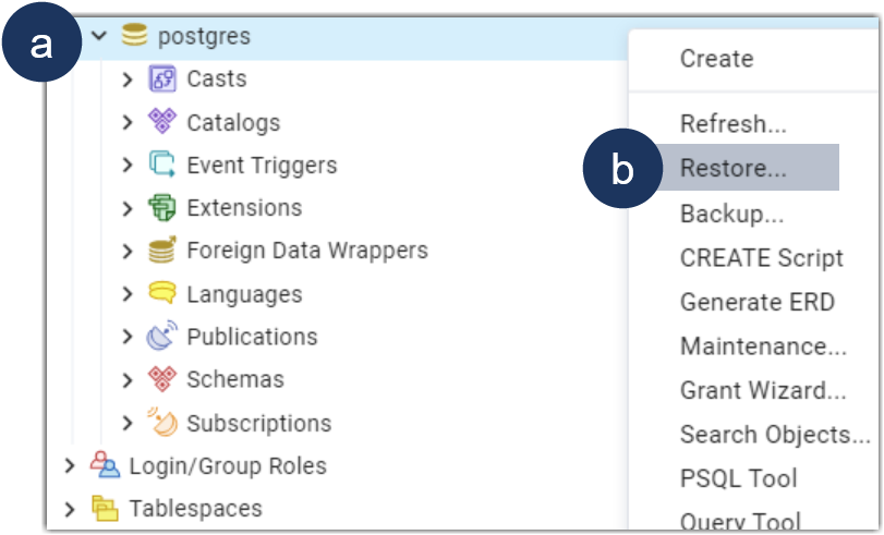 Backing up the Qlik Enterprise Manager PostgreSQL database and restoring it to a new major ...