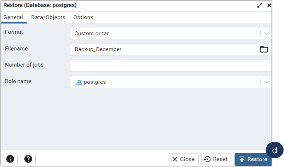 Backing up the Qlik Enterprise Manager PostgreSQL database and restoring it to a new major ...