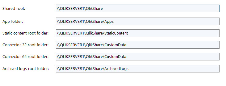 How to change the share path in Qlik Sense (Service Cluster)