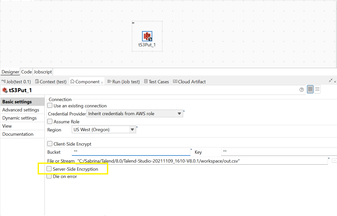 Qlik Talend Data Integration: AWS KMS-Managed Keys is still Enable Even ...