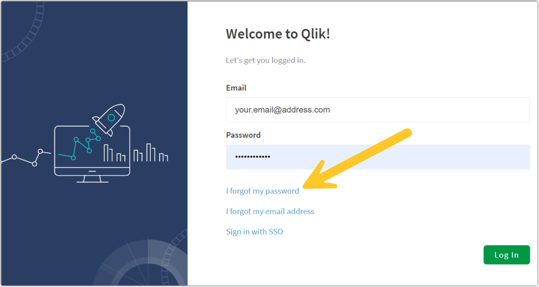 How To Reset The Password of a Qlik Account