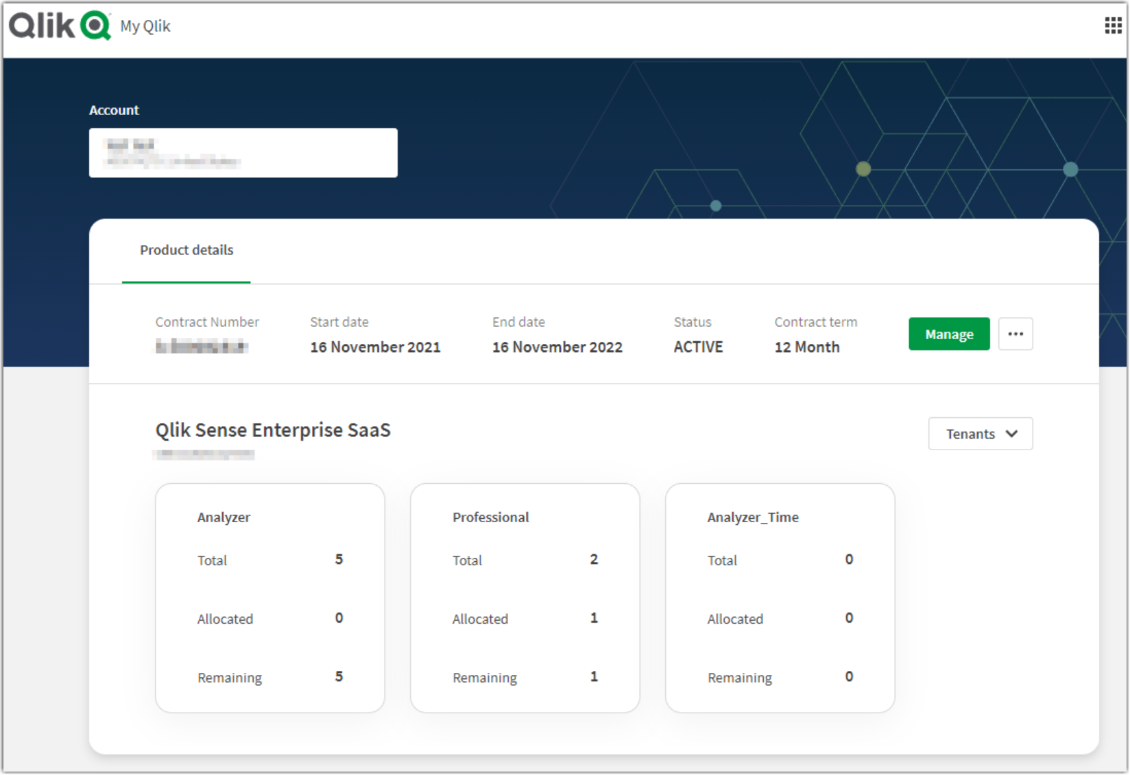 Managing Your Subscription in My Qlik