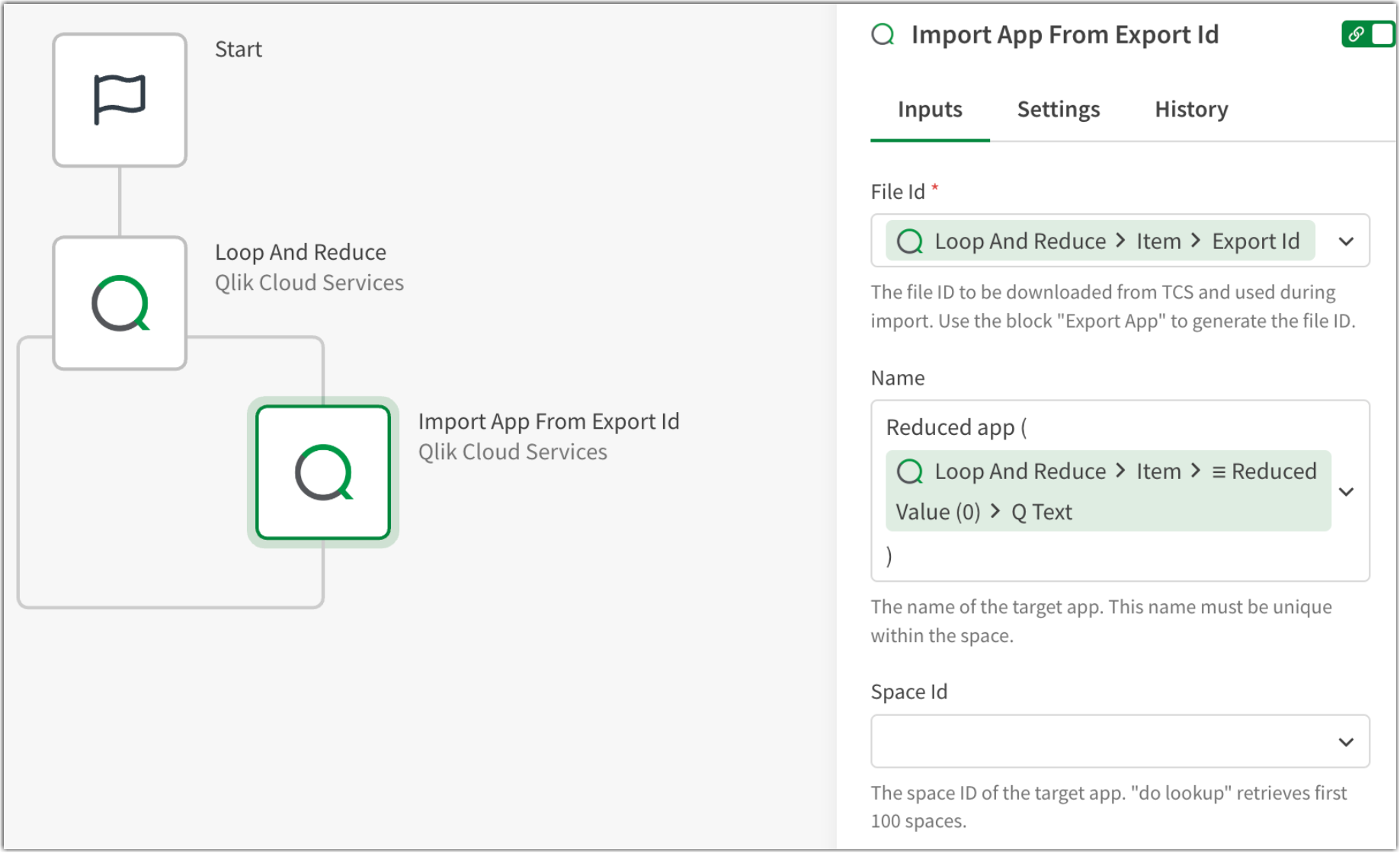 How to: Loop and reduce with Qlik Application Automation (advanced) and Qlik Cloud