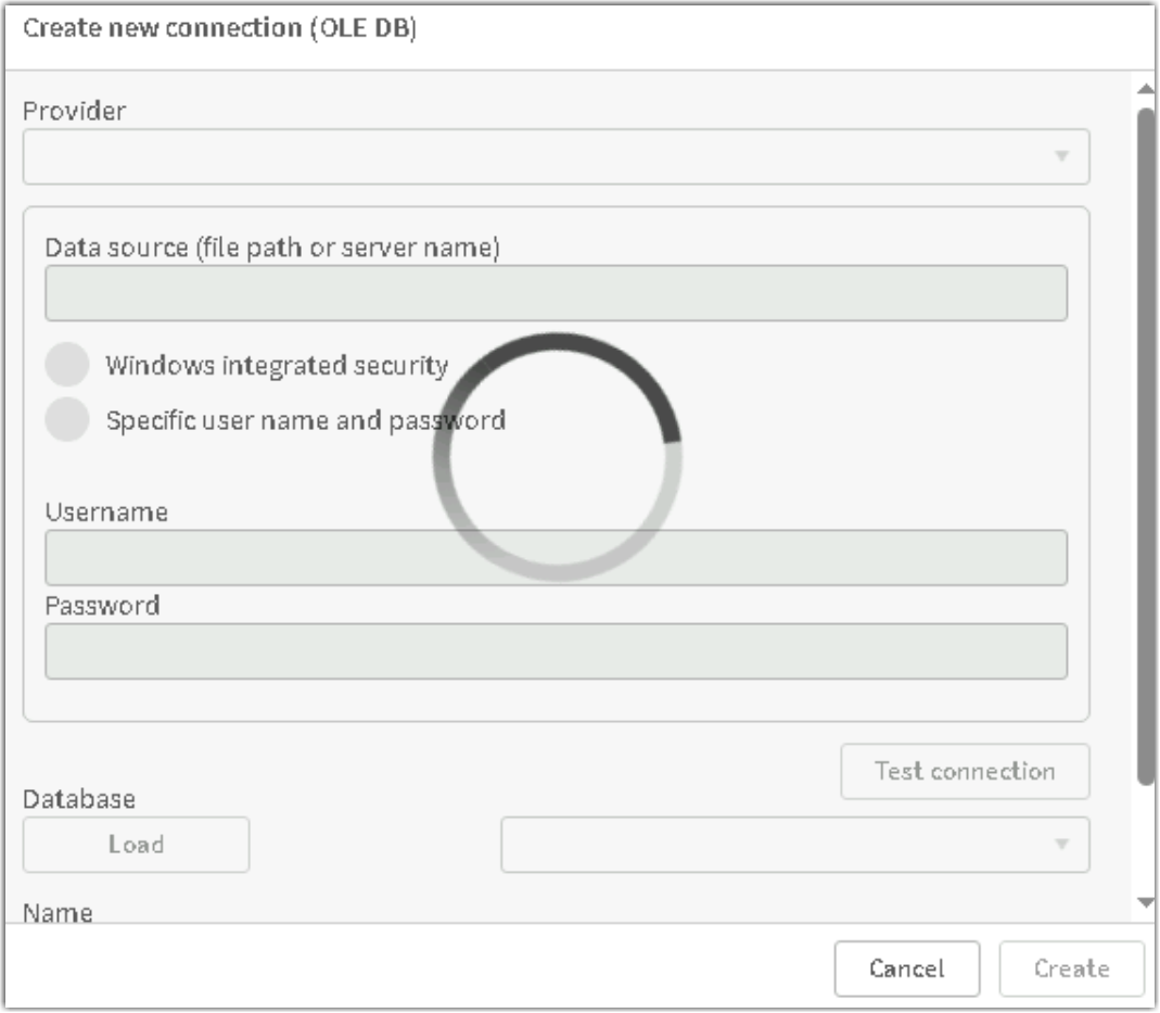 Qlik Sense Enterprise on Windows November 2024: Unable to create ODBC/OLE DB connection via Data ...