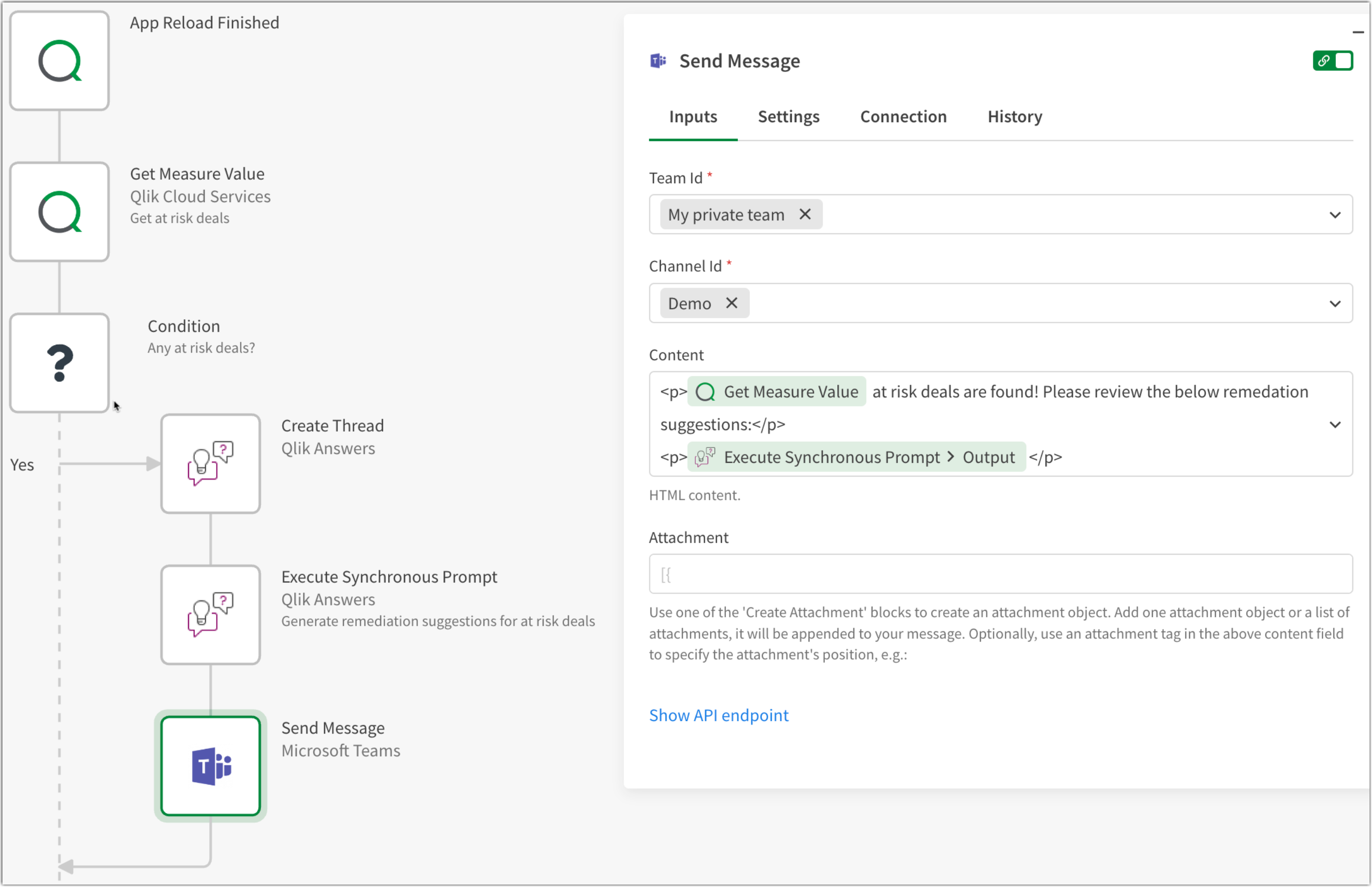 How to get started with the Qlik Answers connector in Qlik Automate
