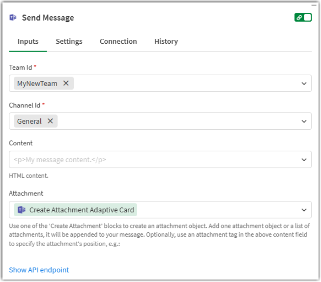 How to send straight table data to Microsoft Teams as a table using Qlik Automate