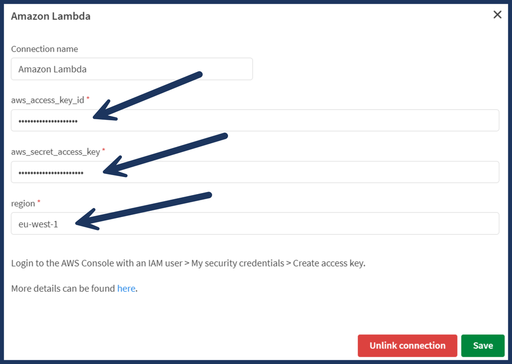 How to get started with the Amazon Lambda connector using Qlik Automate