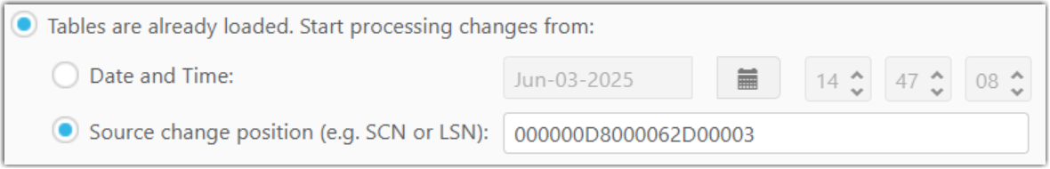 Qlik Replicate and Microsoft SQL Server (MS-CDC) source Endpoint: How to Startup task using ...