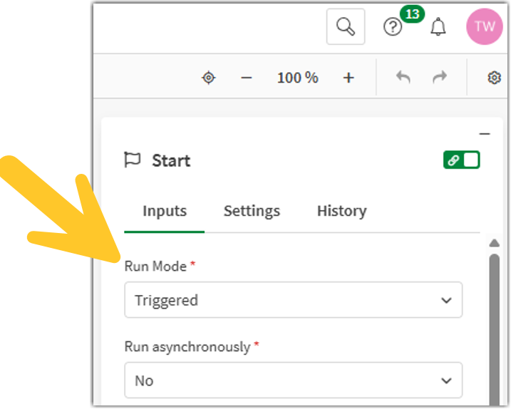 Qlik Cloud Analytics Button Executing Automation Errors Out With Bad