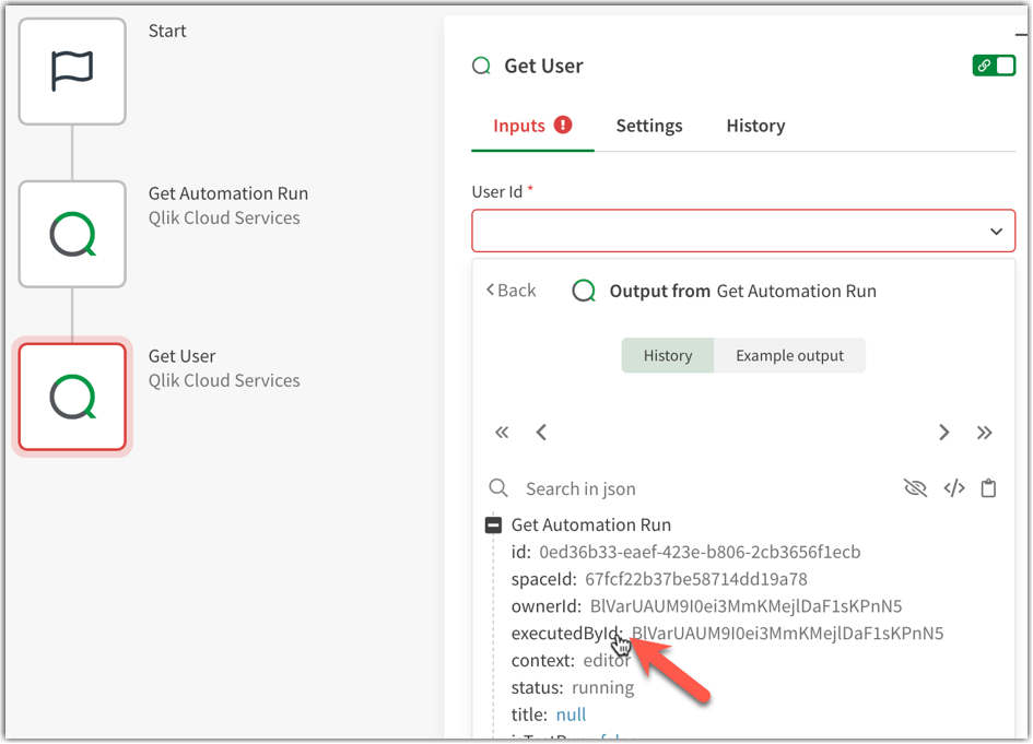 Shared Automations: How to identify the user running the Automation