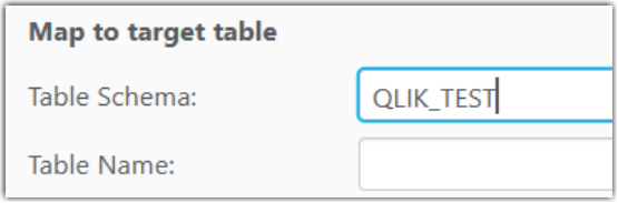 Qlik Replicate and Snowflake Target Endpoint: Schema Name for Object Identifiers