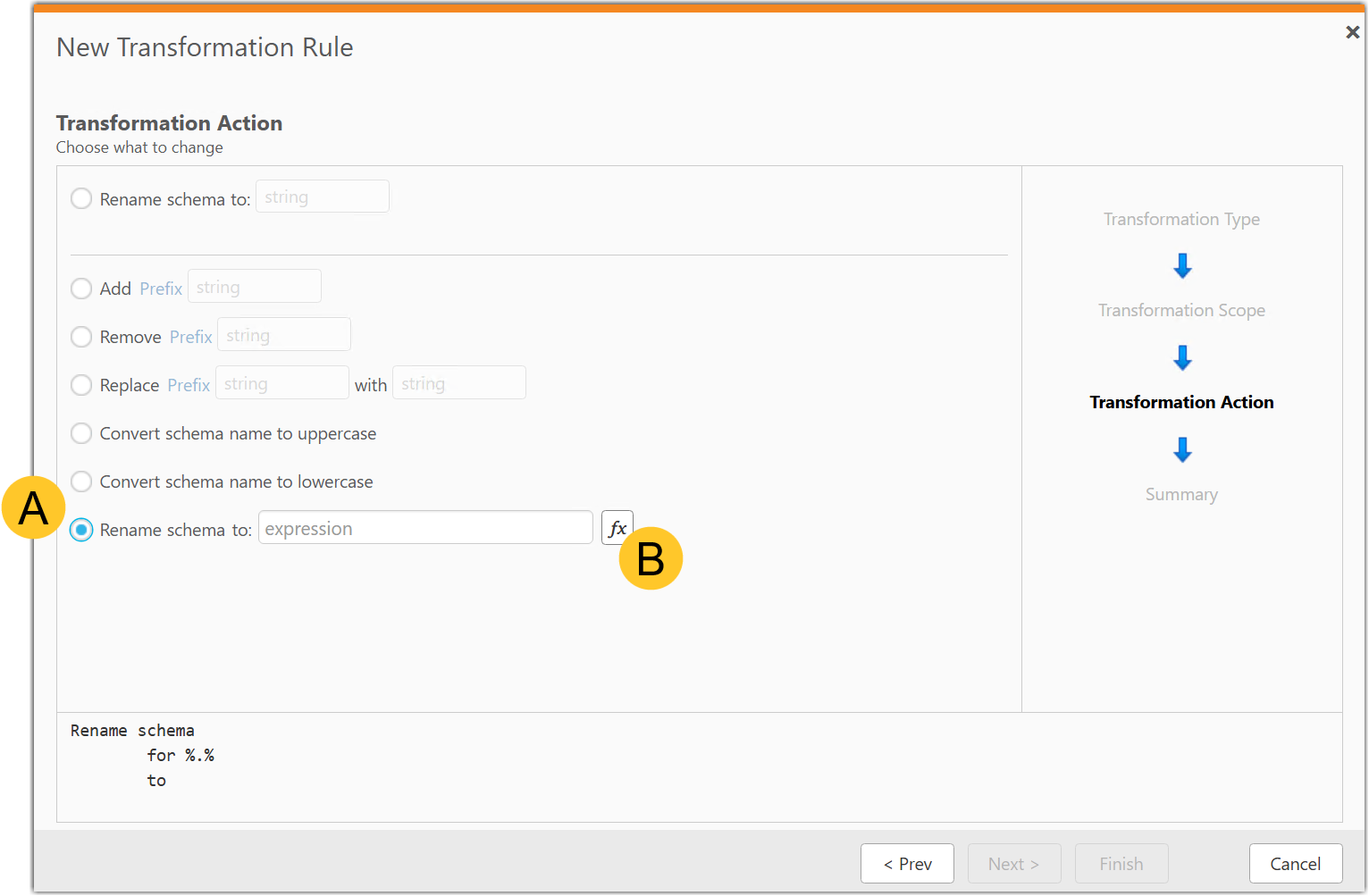 How to remove schema name from target folder using ADLS connector