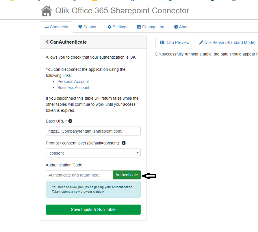 Administrator approval and consent for Web Connectors (Azure storage ...