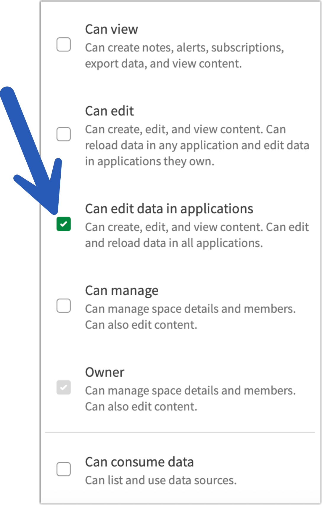 Qlik Cloud Analytics: Shared space owner not allowed to edit the script ...